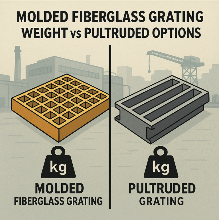 Molded Fiberglass Grating Weight vs Pultruded Options | Unicomposite