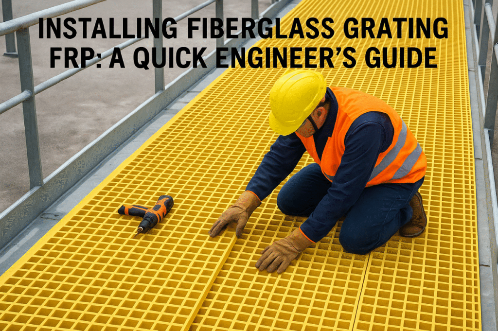 Installing Fiberglass Grating FRP: A Quick Engineer’s Guide | Unicomposite
