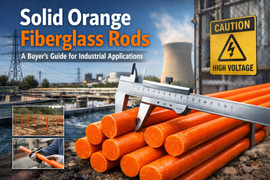 Solid Orange Fiberglass Rod: Key Industrial Uses | Unicomposite